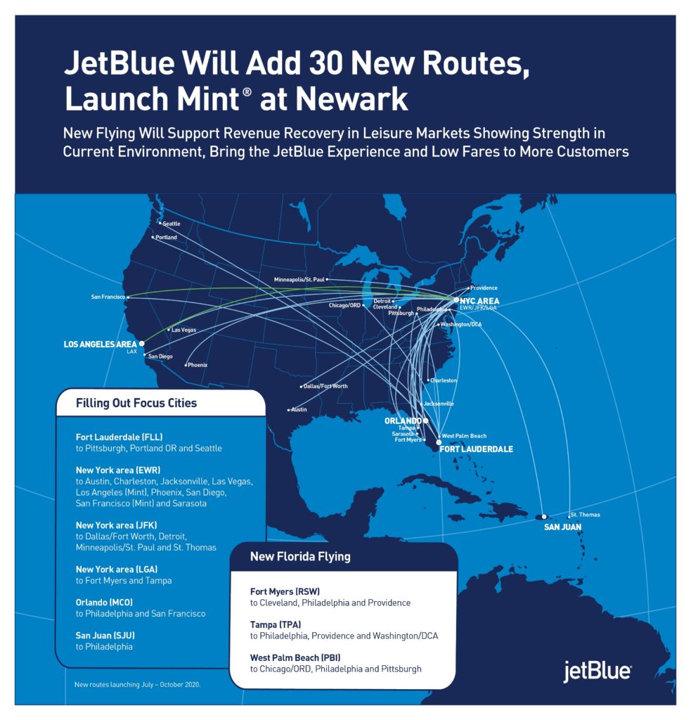 JetBlue's crazy summer of new routes | PaxEx.Aero