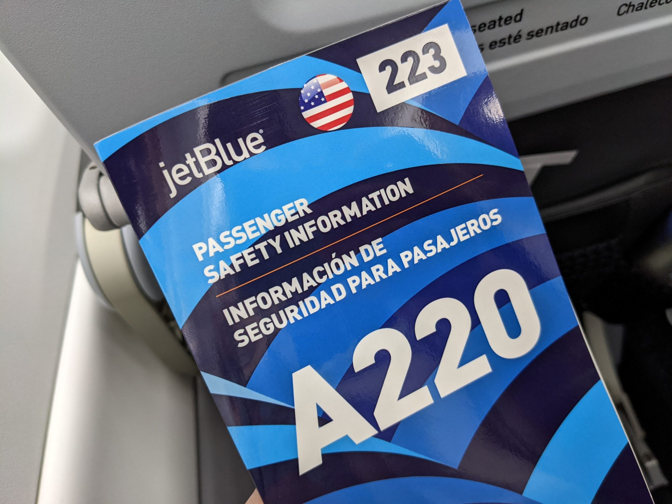 jetblue-a220-safety-card | PaxEx.Aero