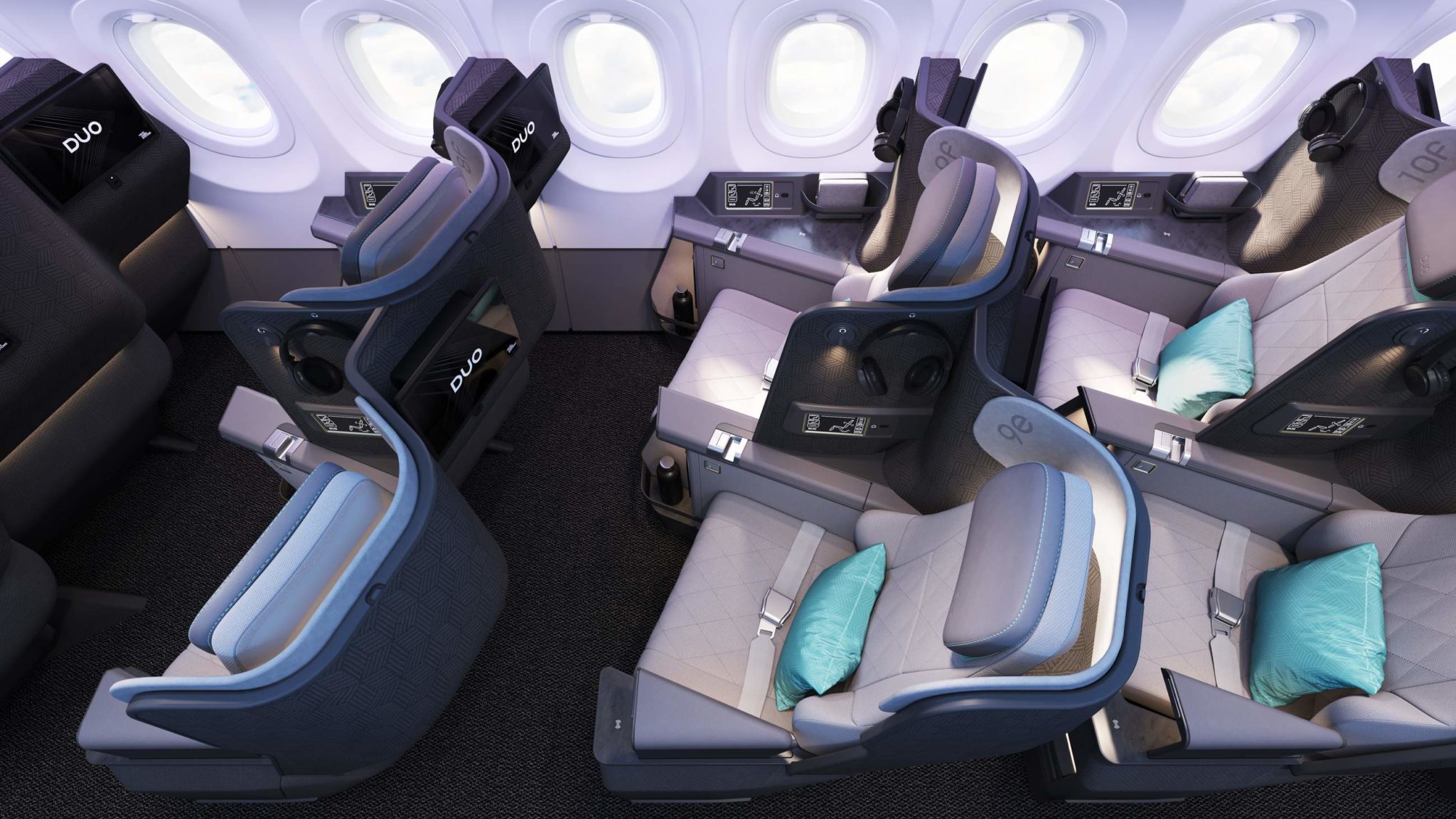 VantageDUO brings a new concept to single-aisle business class cabins ...