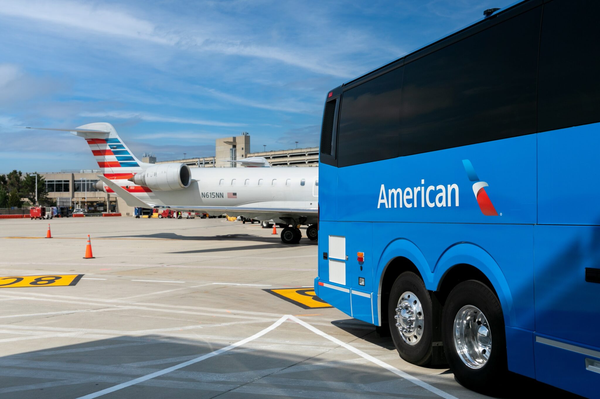 Landline takes the bus inside security for American Airlines | PaxEx.Aero