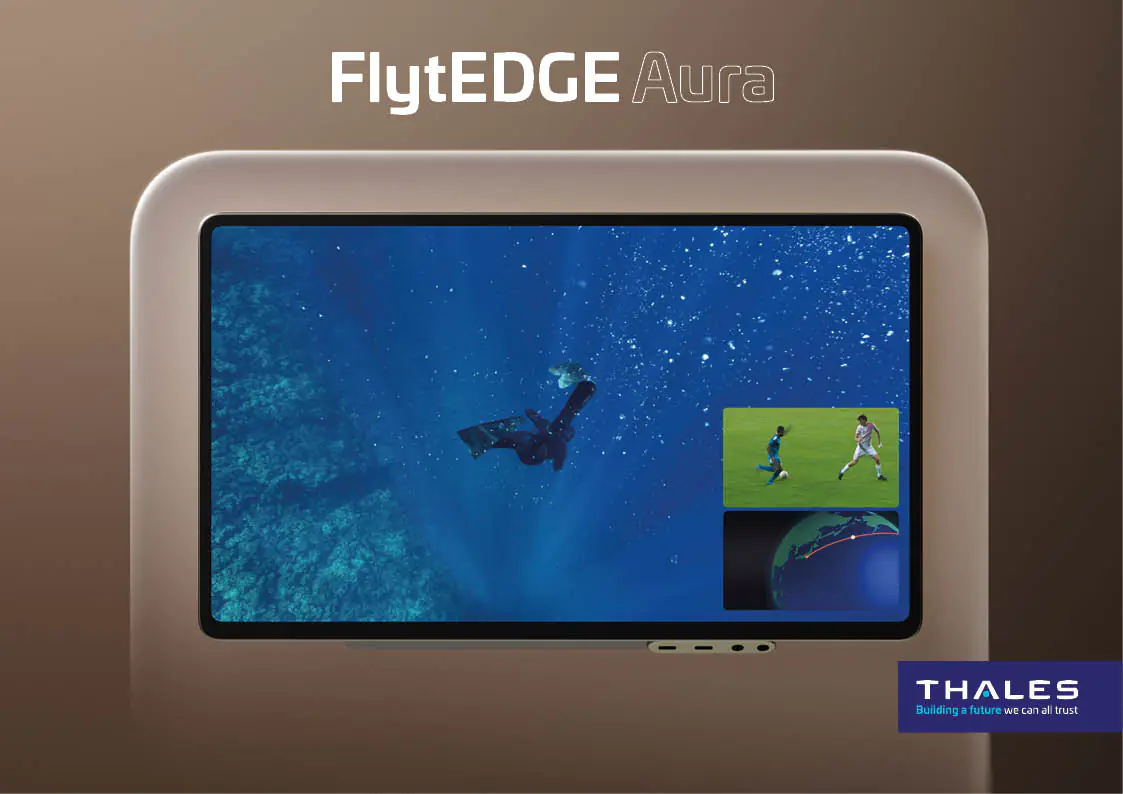 Thales FlytEDGE Aura Brings Brighter, Lighter Screens On Board | PaxEx.Aero